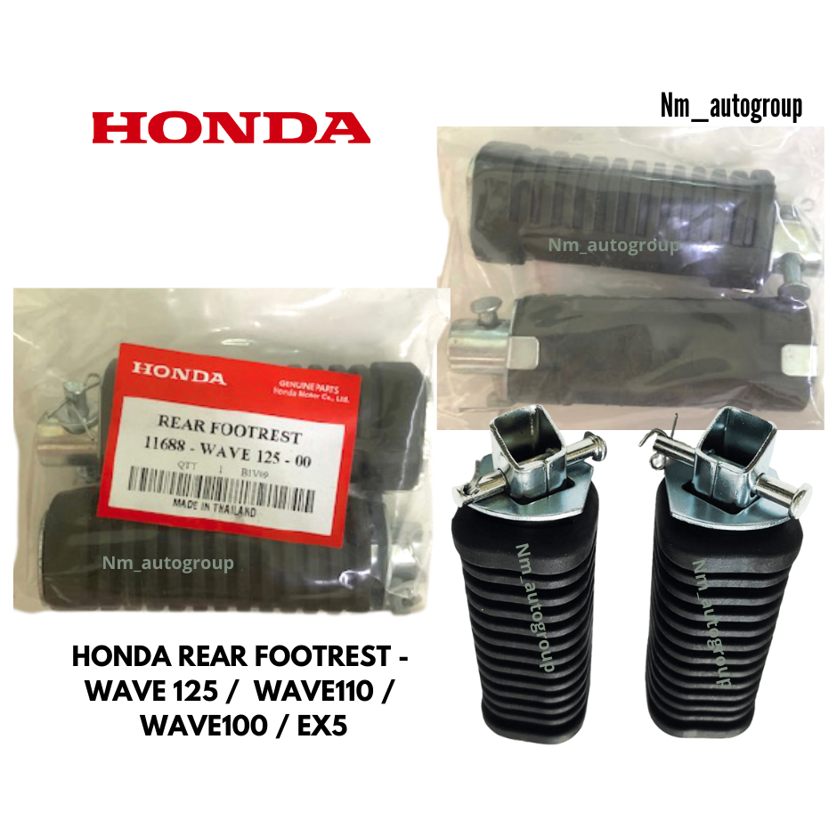 HONDA Rear Footrest Set (ORI Thai) - Wave125 / Wave125s / Wave110 ...