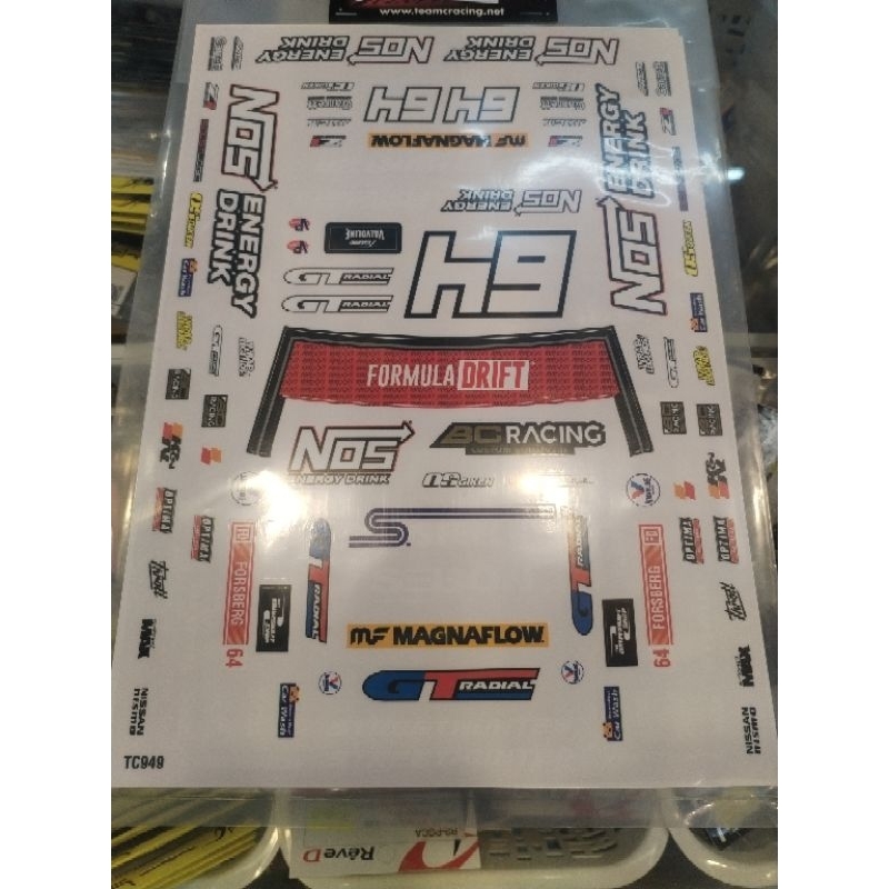 TEAMC TC949 1/10 Fairlady Forsberg stickers | Shopee Malaysia