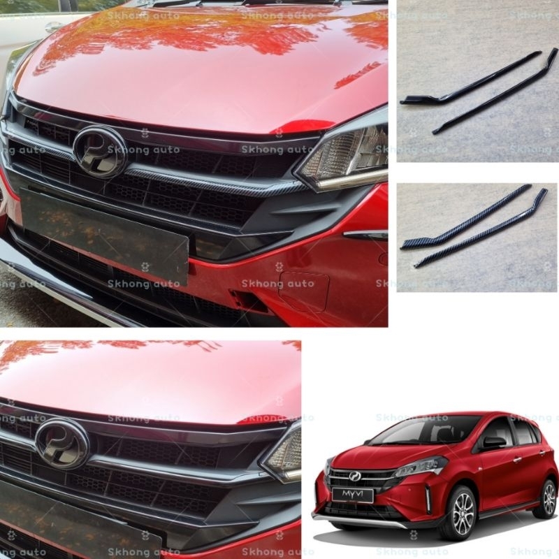perodua myvi new 2021-2024 car front grille trim garnish accessories ...