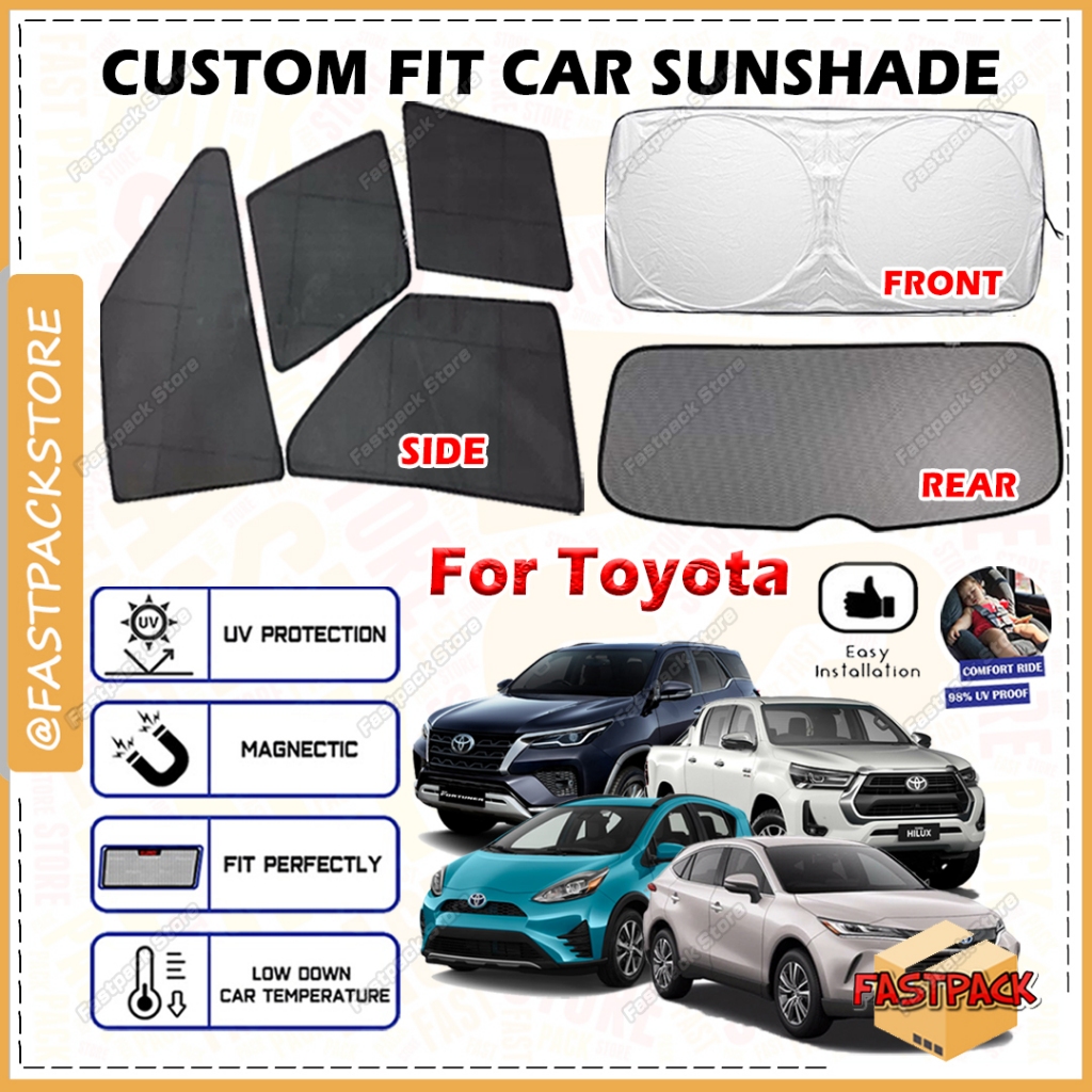 🚘 Custom Fit Front Side Rear Car Windscreen Sunshade For Toyota Sienta ...