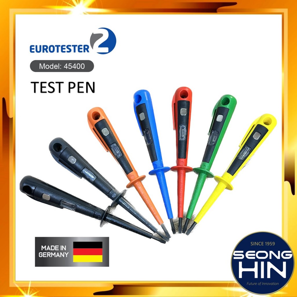 EUROTESTER 250V Test Pen Screw Driver Multi Colour 45400 / AC Electric ...