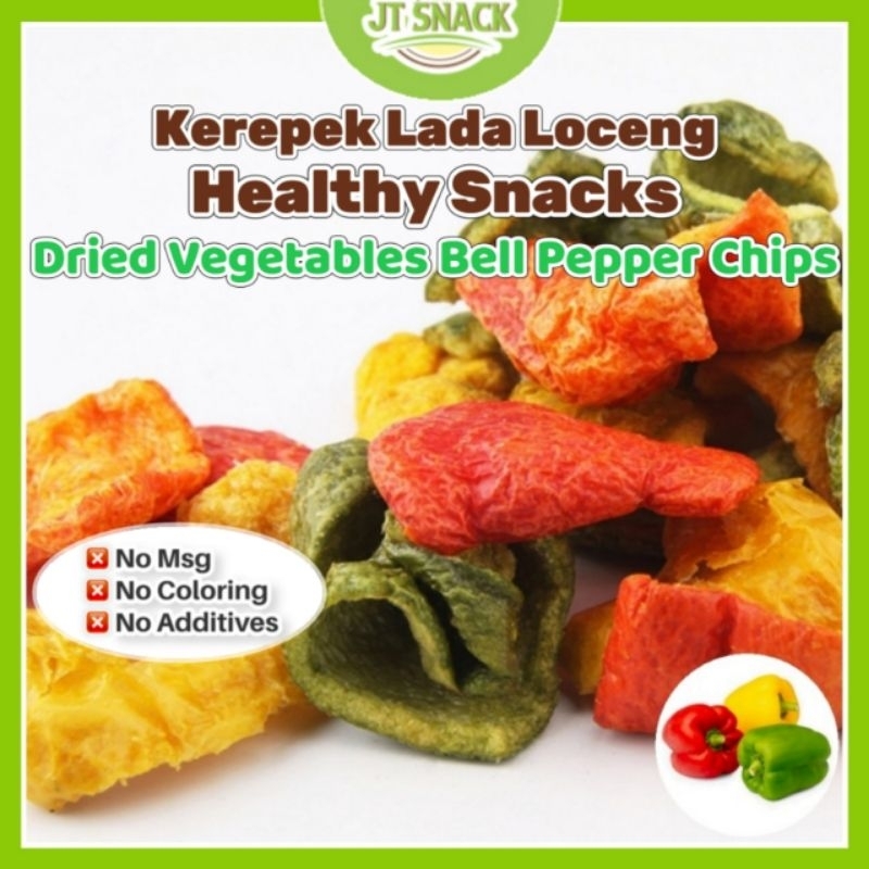 【10g-100g】Vegetarian Dried Bell Pepper Chips Dried Vegetables Healthy ...