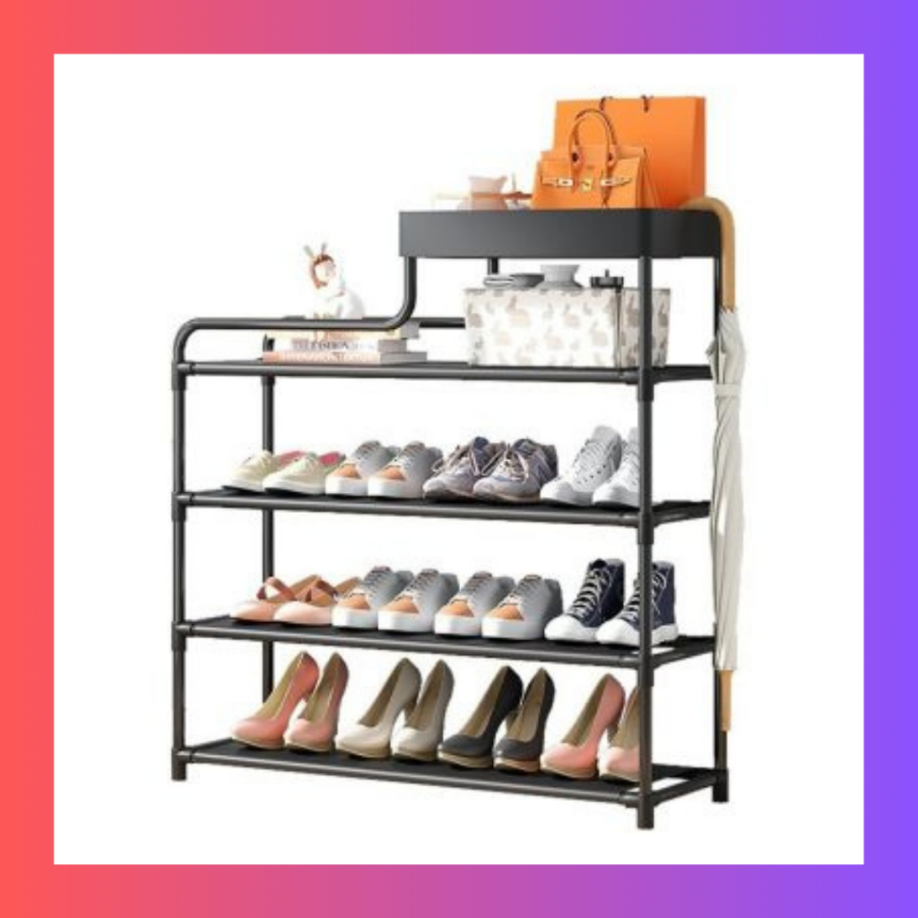 Multipurpose Rack Shoes Rack Storage 5 Tier Multi Layer Easy Assemble ...
