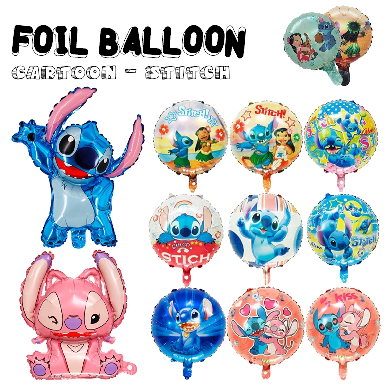[PANDA] Stitch Cartoon Foil Balloon Stitch Balloon for kids Belon untuk ...