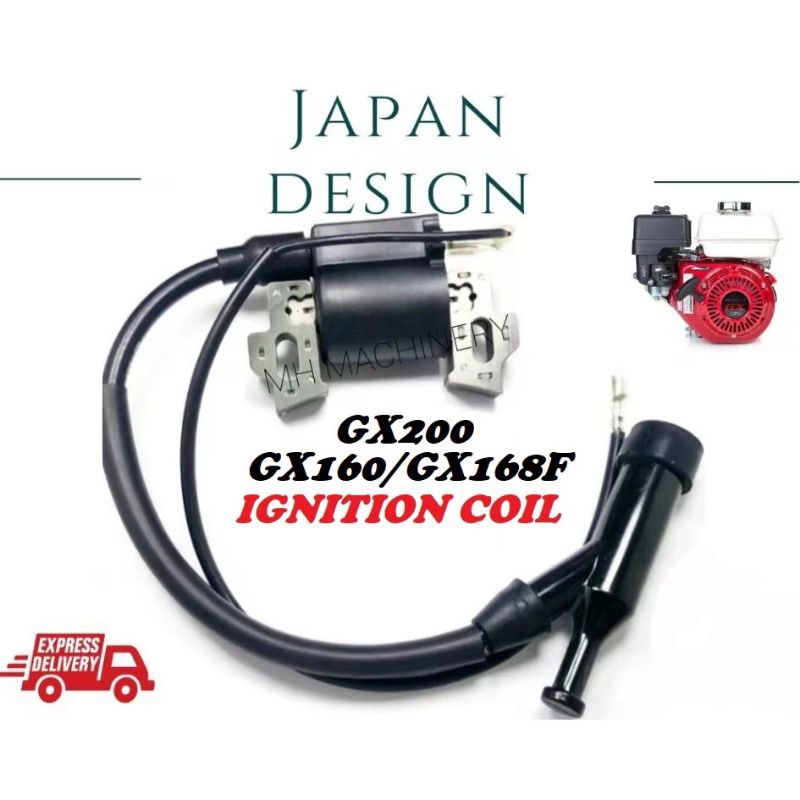 (Ready Stock) Honda GX160 Plug Coil GX168 168F / 170F Ignition Coil ...