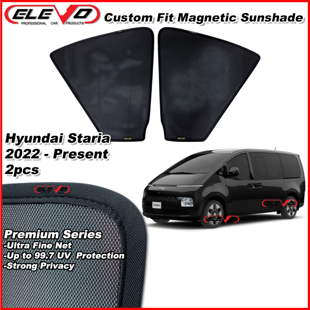 ELEVO Hyundai Staria 2022 Present Magnetic Custom Fit Sunshade Magnet ...
