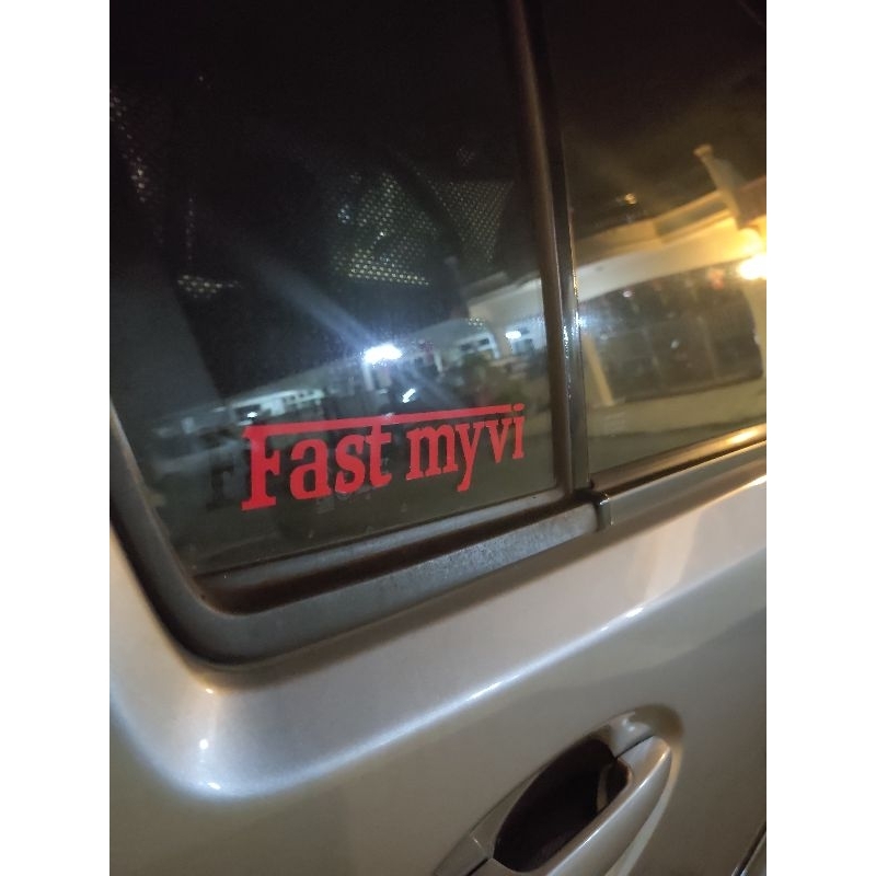 sticker fast myvi car sticker | Shopee Malaysia