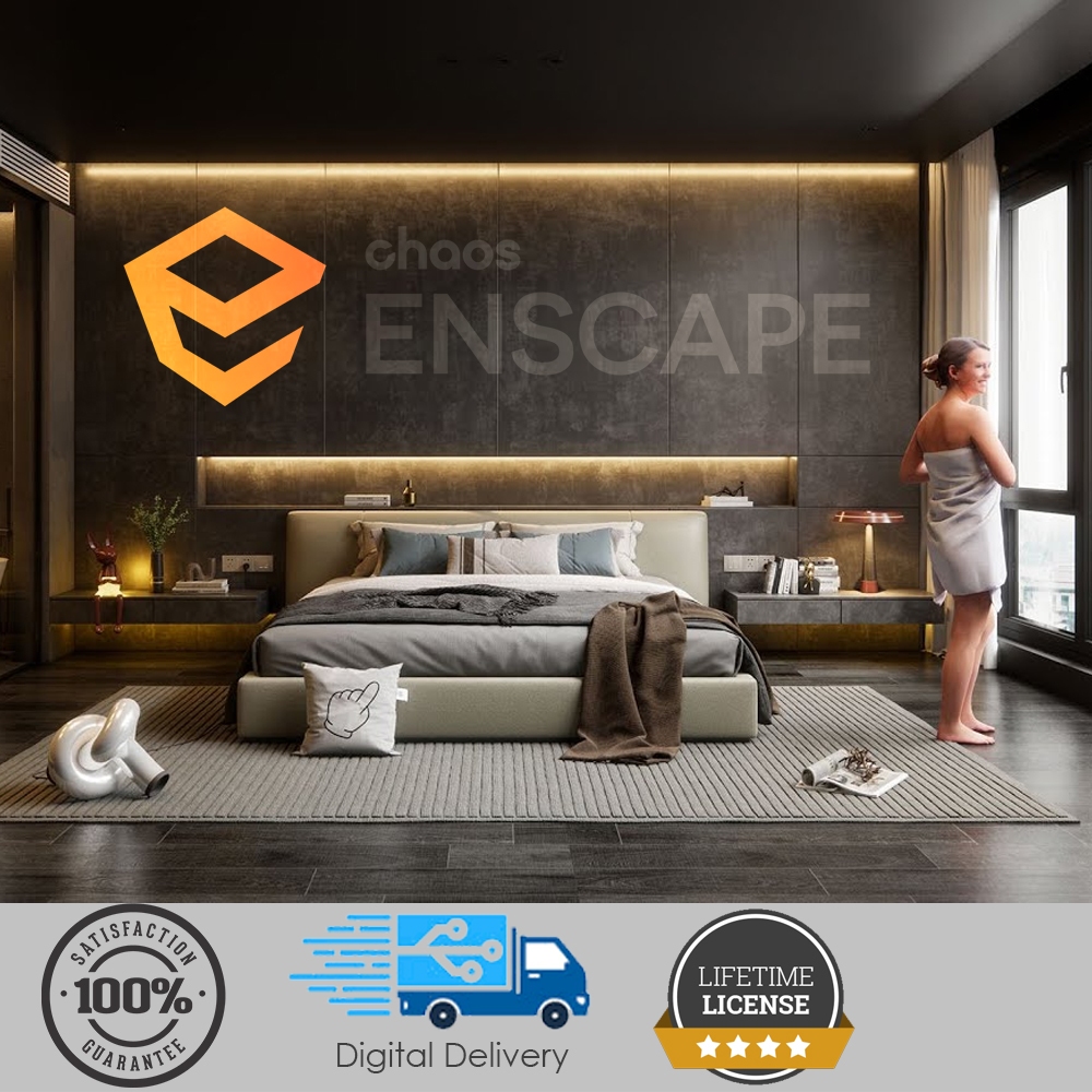 Enscape 3D 4.5+ 2025 with assets (rendering software for archicad ...