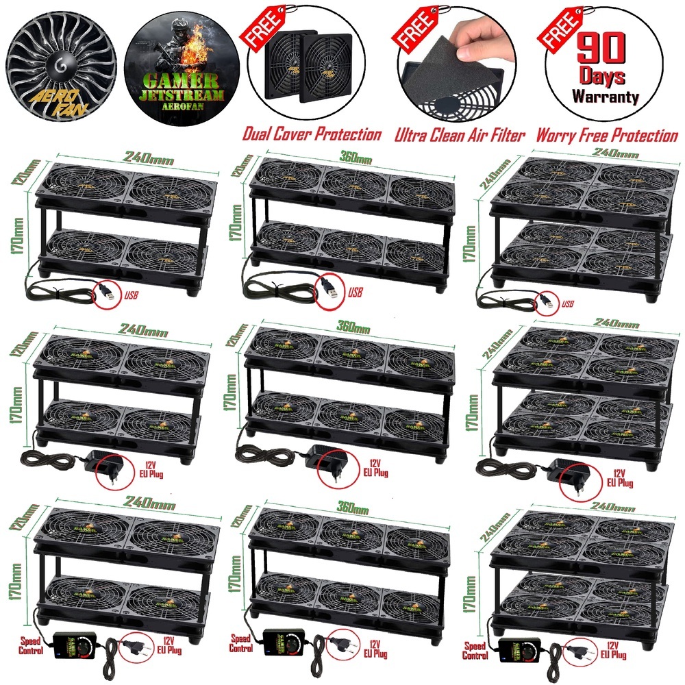 Two Tier Fan-AeroFan Router Fan&GAMER JETSTREAM AEROFAN双层散热风扇 Electric ...