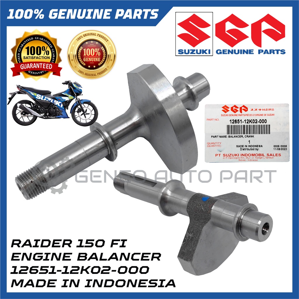 SUZUKI RAIDER 150 FI FUEL INJECTIONENGINE CRANK BALANCER ENGINE WEIGHT ...