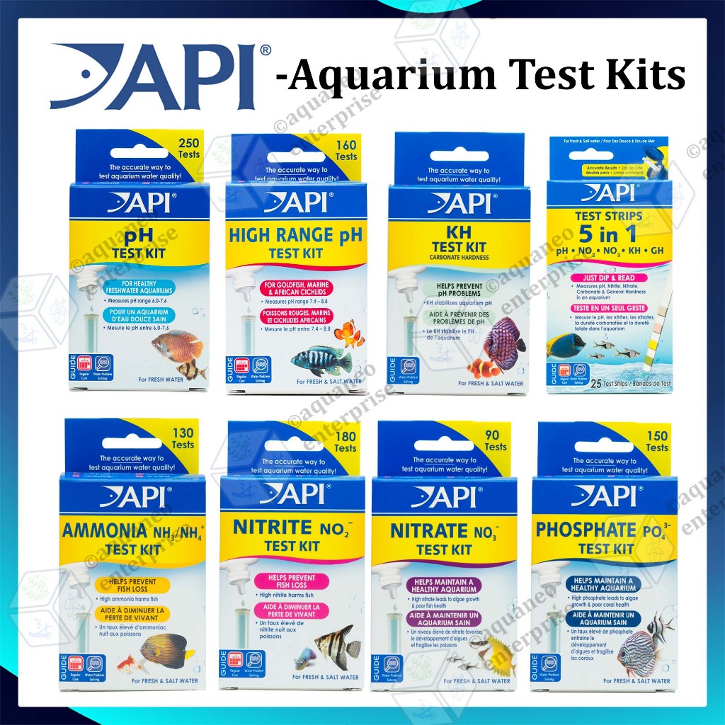 API Aquarium Ammonia Ammonium Nitrite Nitrate Phosphate pH GH kH Water ...