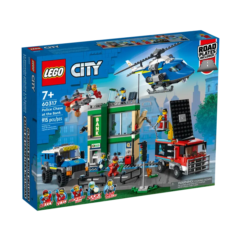 [mrbrickslover] LEGO City 60317 - Police Chase at the Bank | Shopee ...