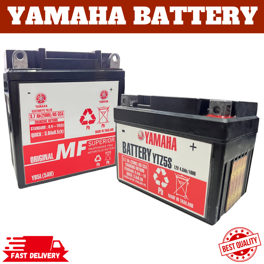 YAMAHA BATTERY YTZ5 /LTZ5 / YB5 Y15 LC135 V1 V2 V3 V4 V6 V8 Y16 SRL115 ...