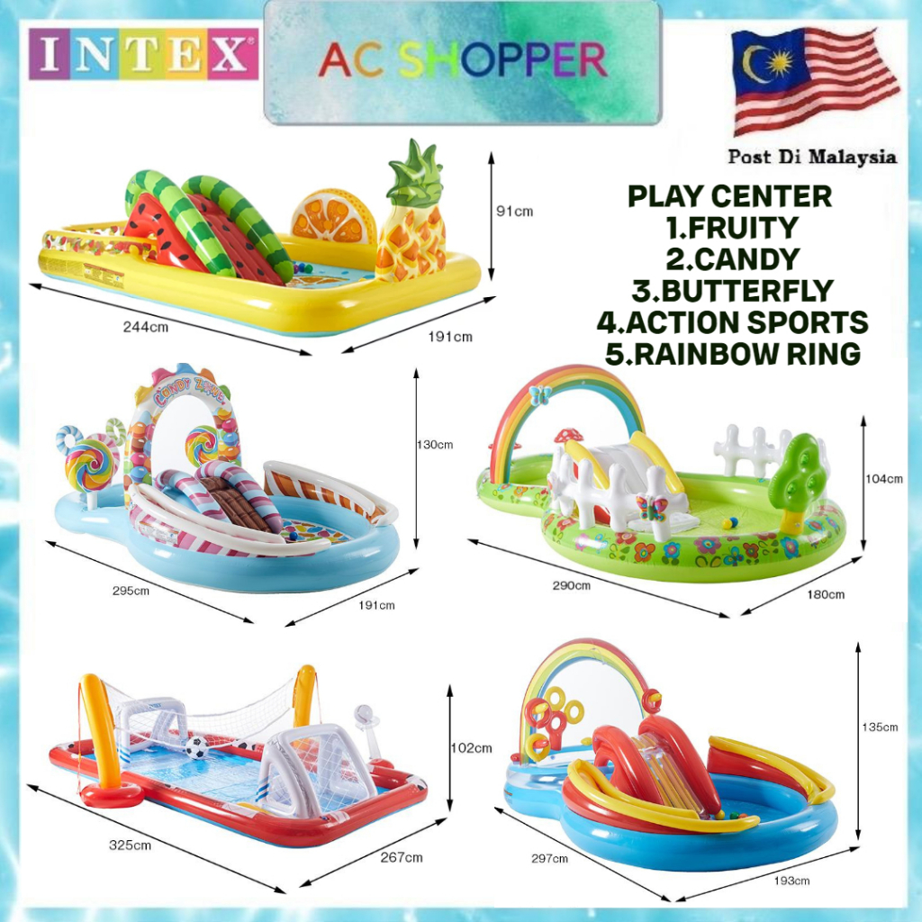INTEX play center inflatable theme water park Games Outdoor children's ...