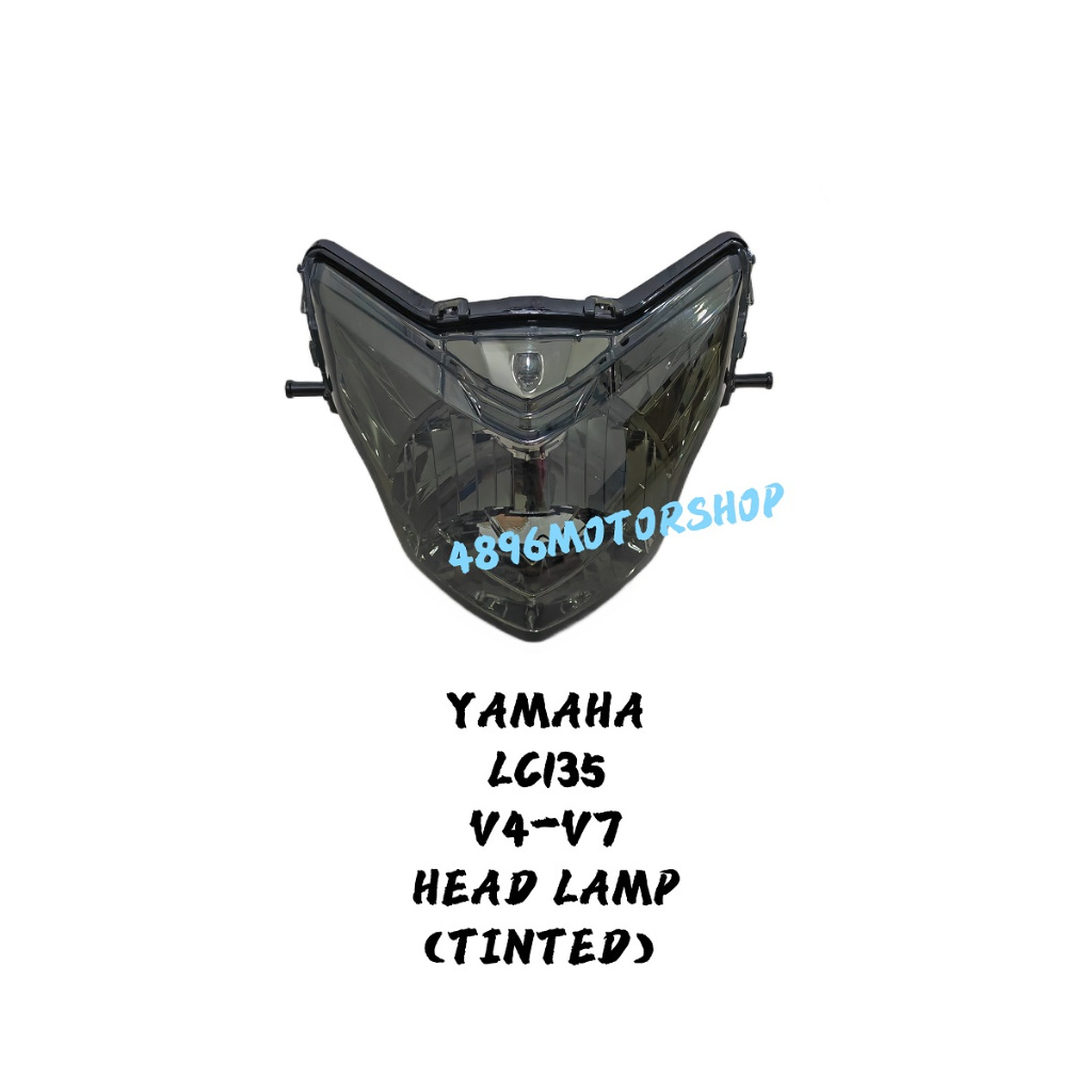 YAMAHA LC135 V4 V5 V6 V7 HEAD LAMP / LAMPU DEPAN TINTED SMOKE CHROME LC 135 135LC | Shopee Malaysia