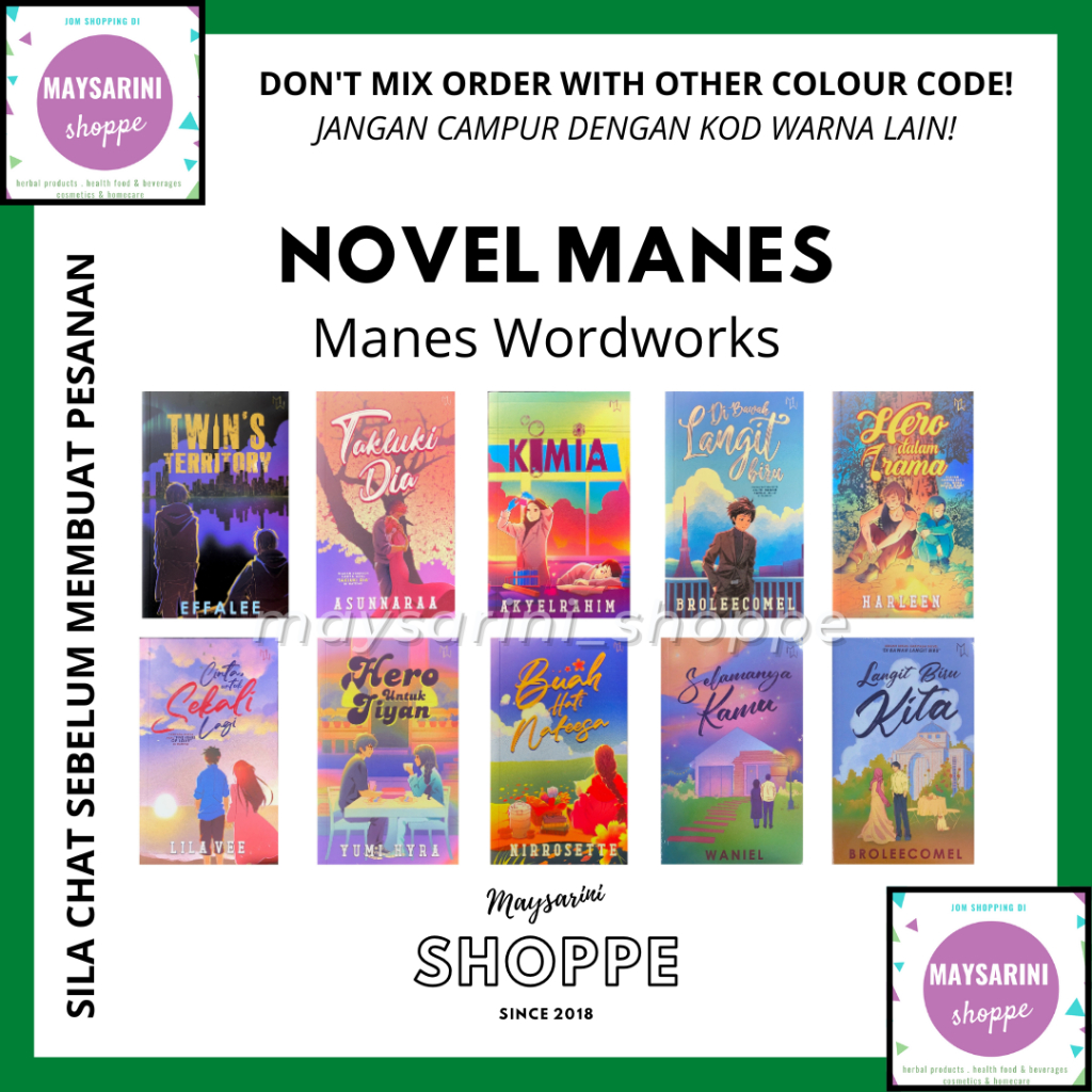 Novel Manes Wordworks Chef's Cuisine | Di Bawah Langit Biru | Selamanya ...