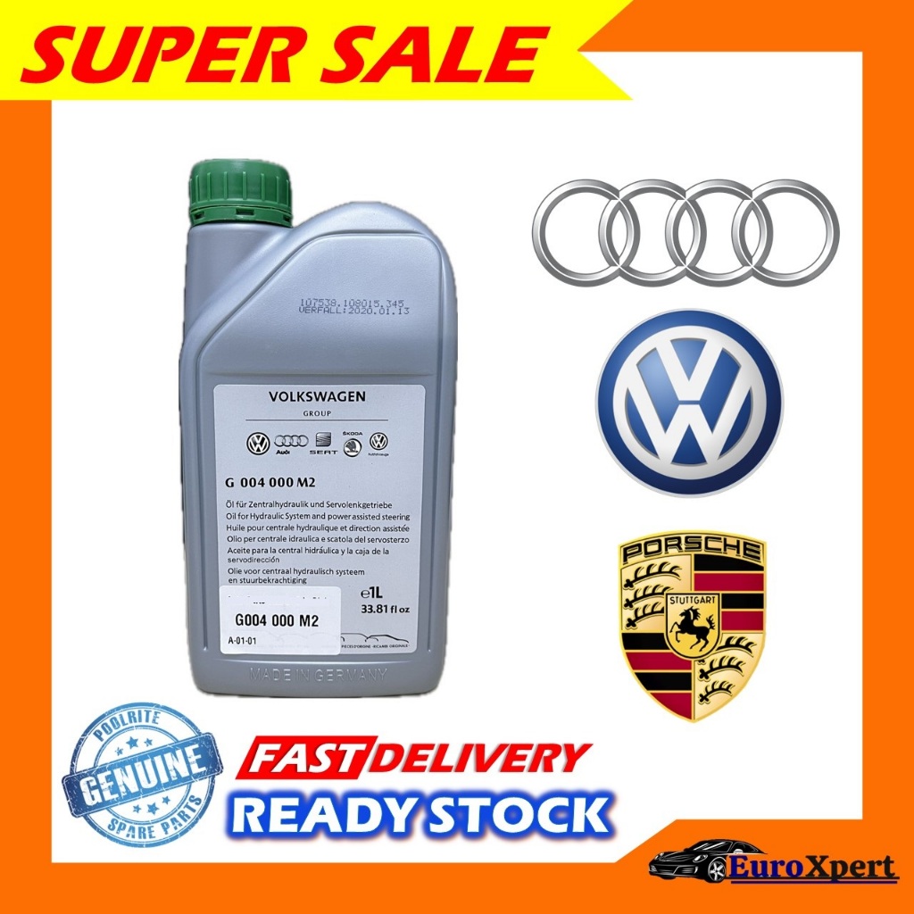 [ORIGINAL] HYDRAULIC OIL & POWER STEERING OIL 1 LITRE - AUDI VOLKSWAGEN ...