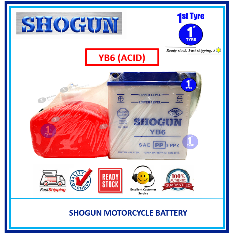 YUASA, SHOGUN, GBI 100% Original Conventional Battery (MAINTENANCE FREE ...