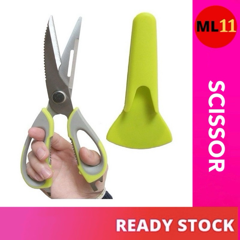 Stainless Steel Kitchen Scissor Shears Cutter Scissors with Magnetic ...