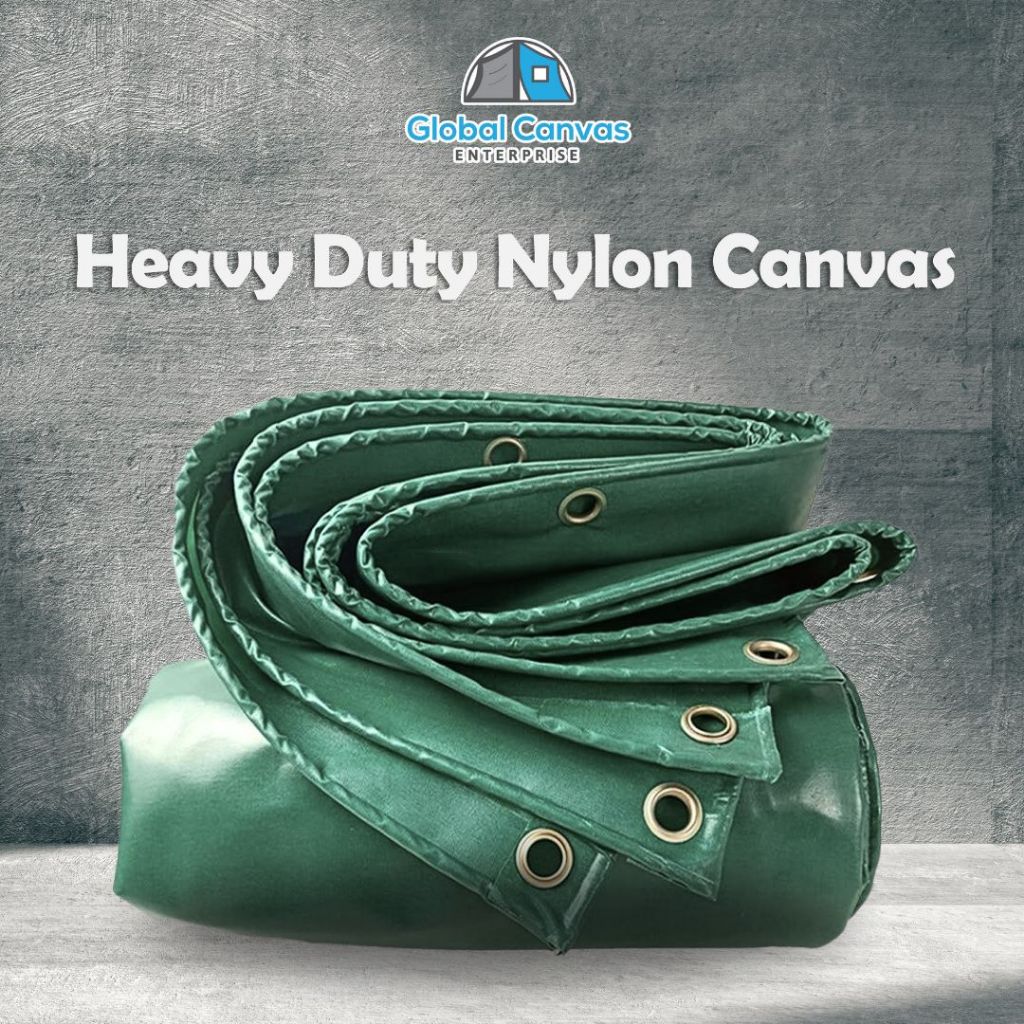 10ft x 10ft Grade A Heavy Duty Nylon / Lorry Canvas / Kanvas Hijau Lori ...