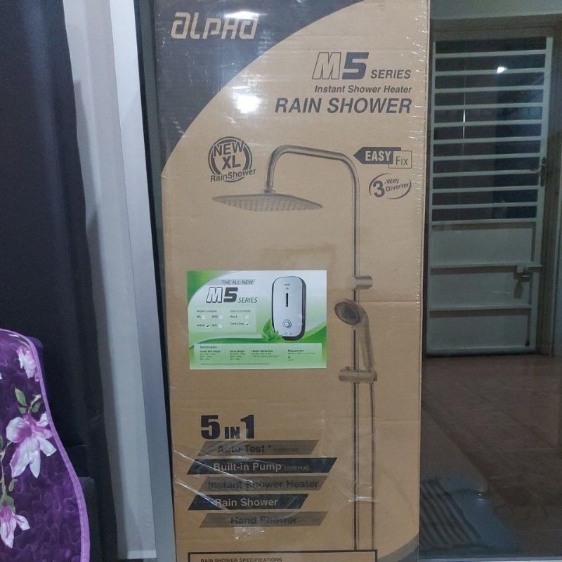Alpha Water Heater Dark Grey M5EP | Shopee Malaysia