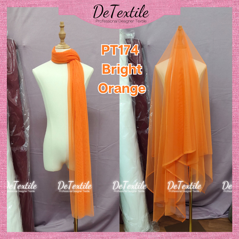 DeTextile Premium Tulle Bridal Soft Net Kain Net Lembut Murah Bidang ...