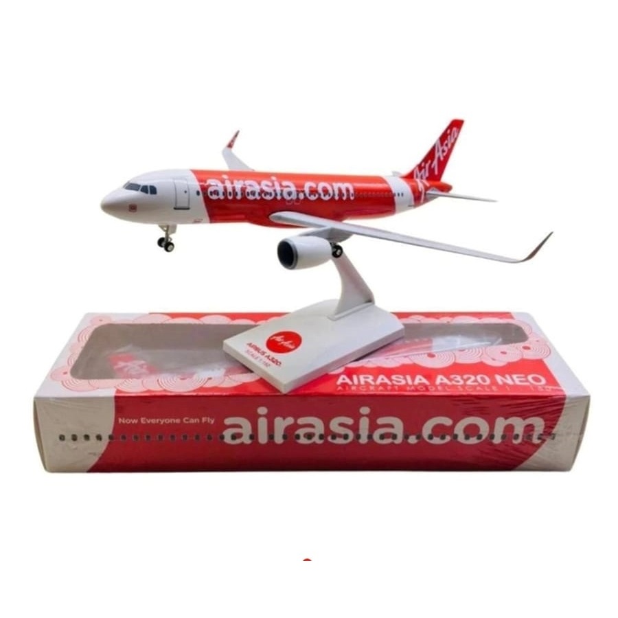 [ORIGINAL] Airasia A320 Neo Aircraft Model 1:150 merchandise | Shopee ...