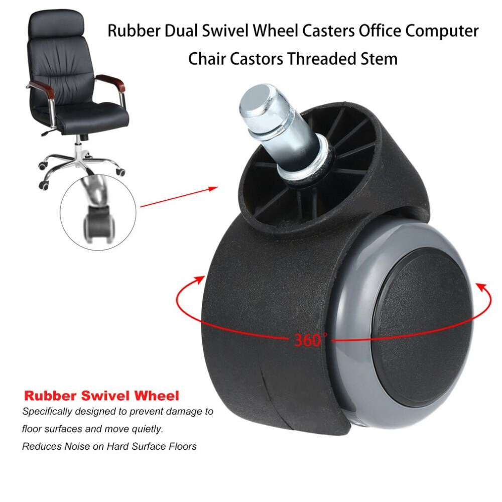 Heavy Duty Office Chair Roller Gaming Chair Roller Twin Wheel Caster ...