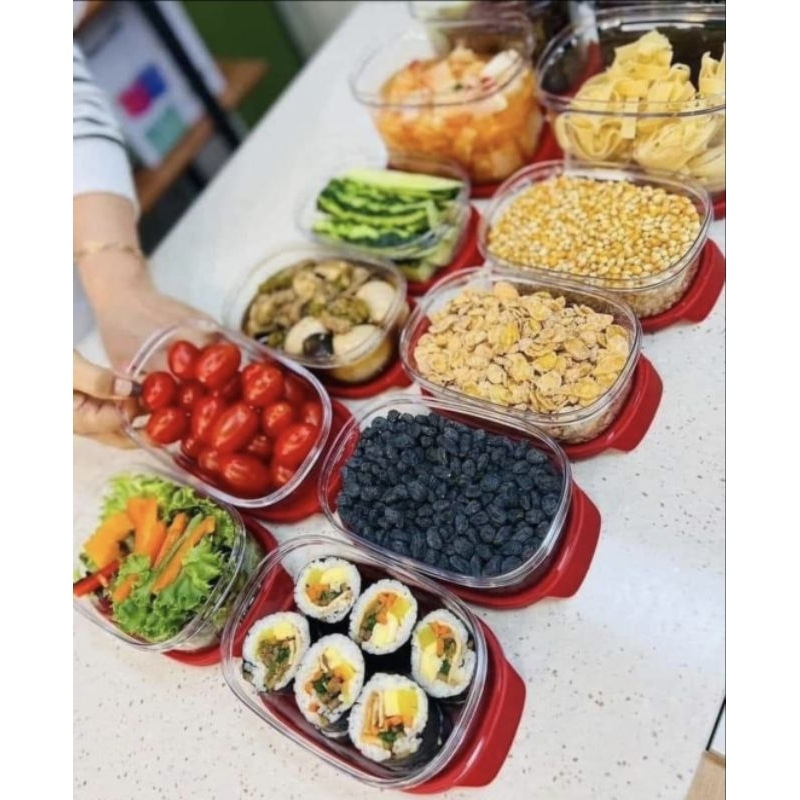 Tupperware Ultra clear Container 500ml, 1L, 2.2L, 1.7L & 3.6L | Shopee ...