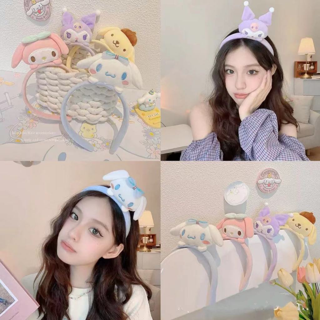 Korean Style Cute Cartoon Headband/ Skaf Rambut / 韩系可爱卡通发箍头饰 | Shopee ...