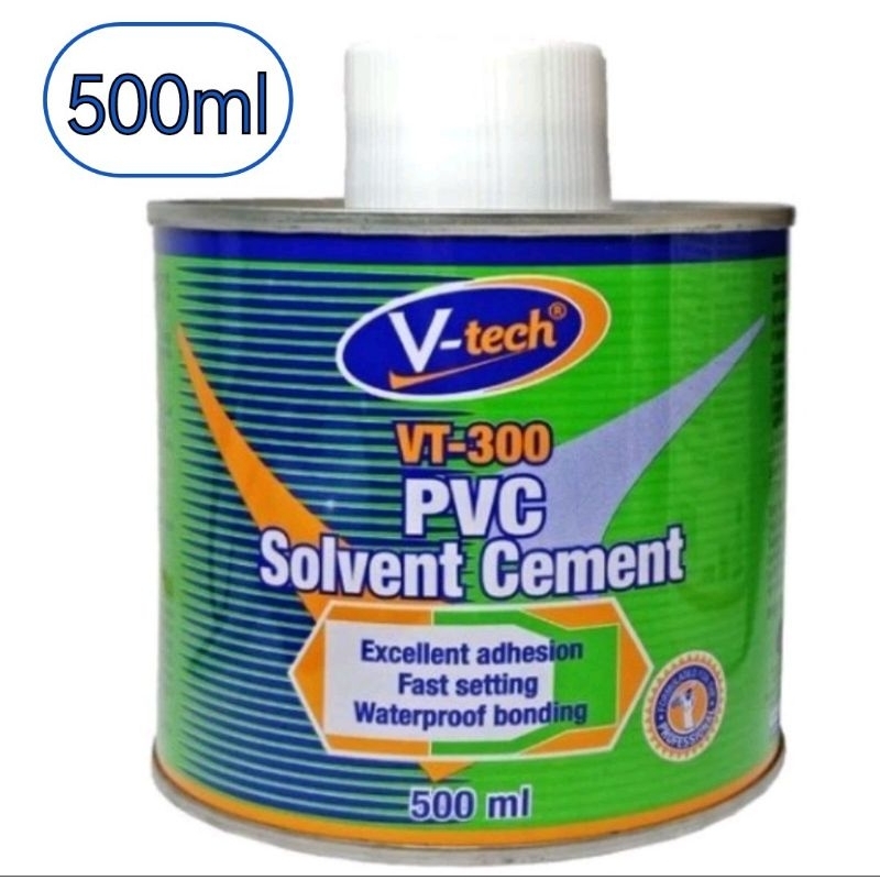 **Ready Stock** V-Tech VT-300 PVC Solvent Cement 100ml & 500ml PVC Pipe Glue Adhesive / Gum Paip ...