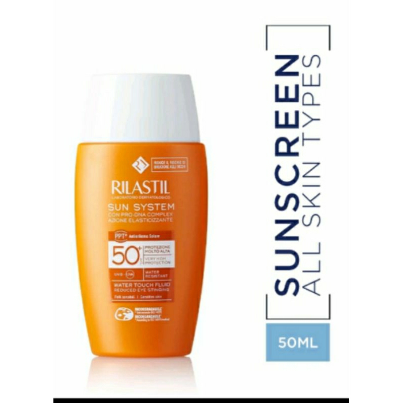 (exp 12/2024) Rilastil Sun System 50 SPF Water Touch Fluid (50ml ...