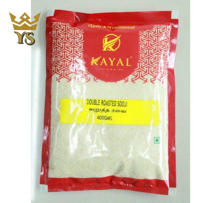 Kayal Double Roasted Sooji/Semolina Flour/Roasted Rava 400g | Shopee ...