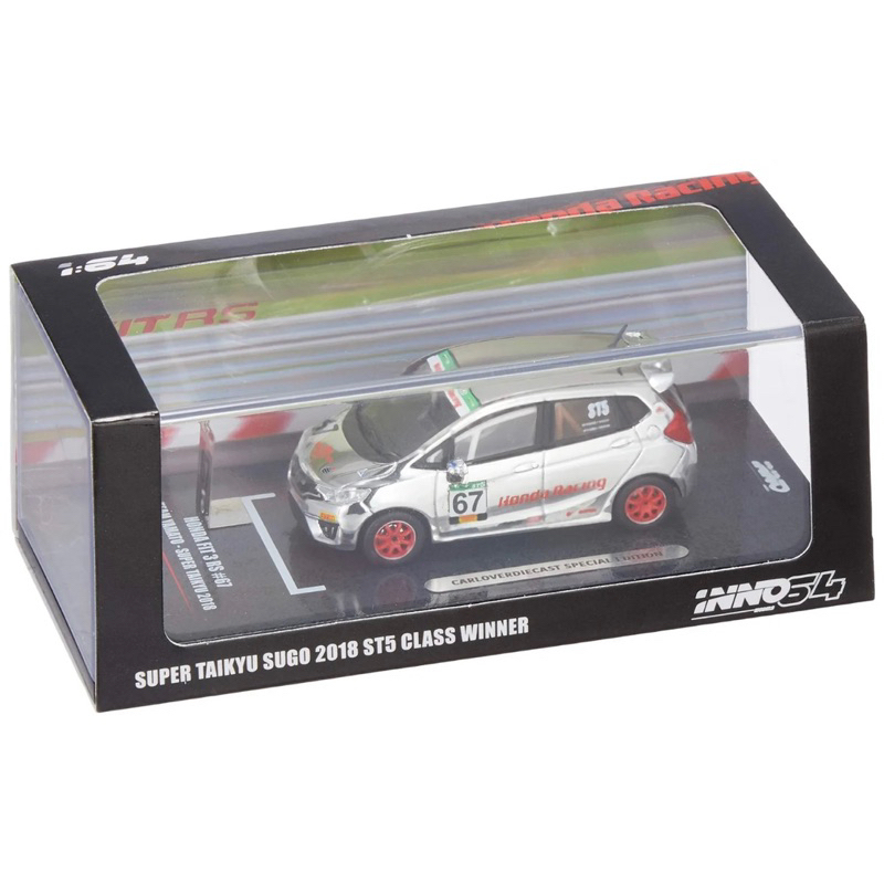INNO MODELS INNO64 1/64 HONDA FIT 3 RS TEAM YAMATO SUPER TAIKYU SUGO 2018 ST5 CLASS WINNER ...