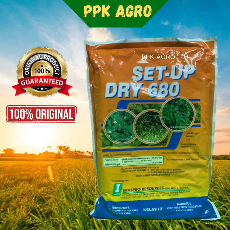1kg SET UP DRY 680 RACUN RUMPAI / HERBICIDE / AKAR RUAS RUAS / RUMPAI ...