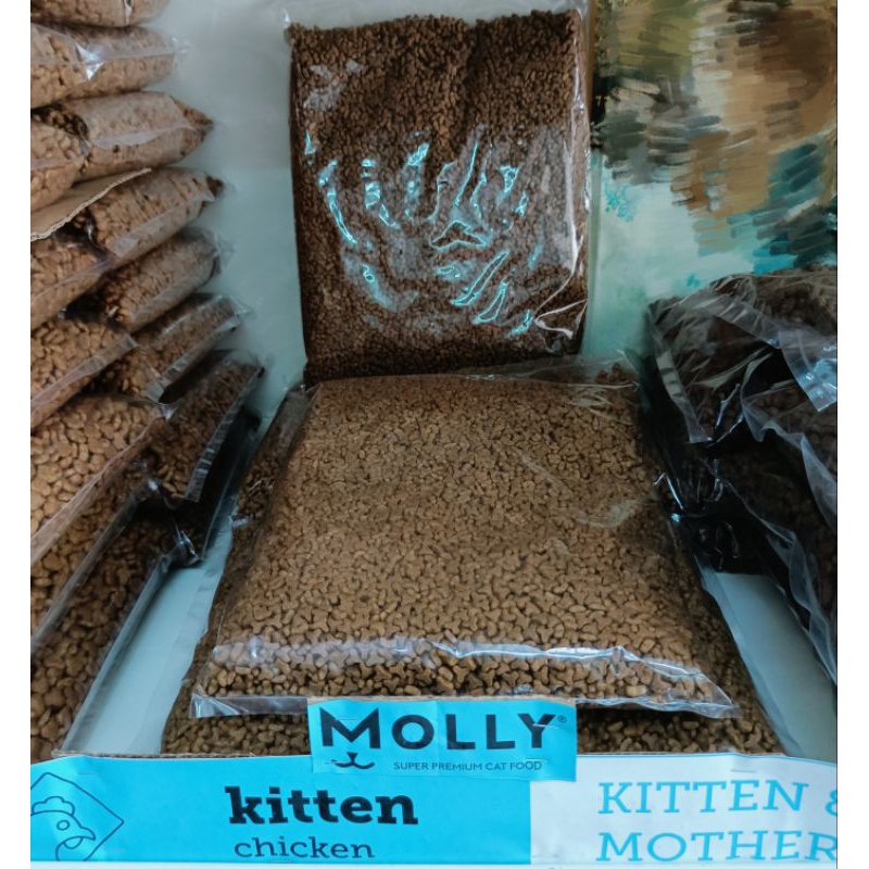 😺[Repack 1kg] MOLLY DRY CAT FOOD | Shopee Malaysia