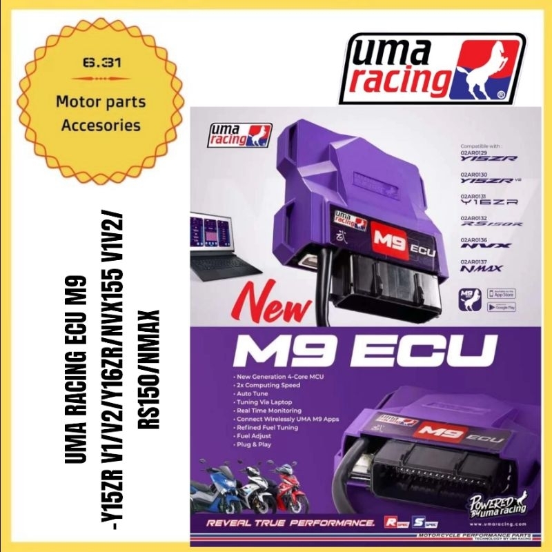 UMA RACING PNP M9 ECU Y15 Y15ZR Y16 Y16ZR RS150 NVX155 NMAX155 NVX V1V2 ...