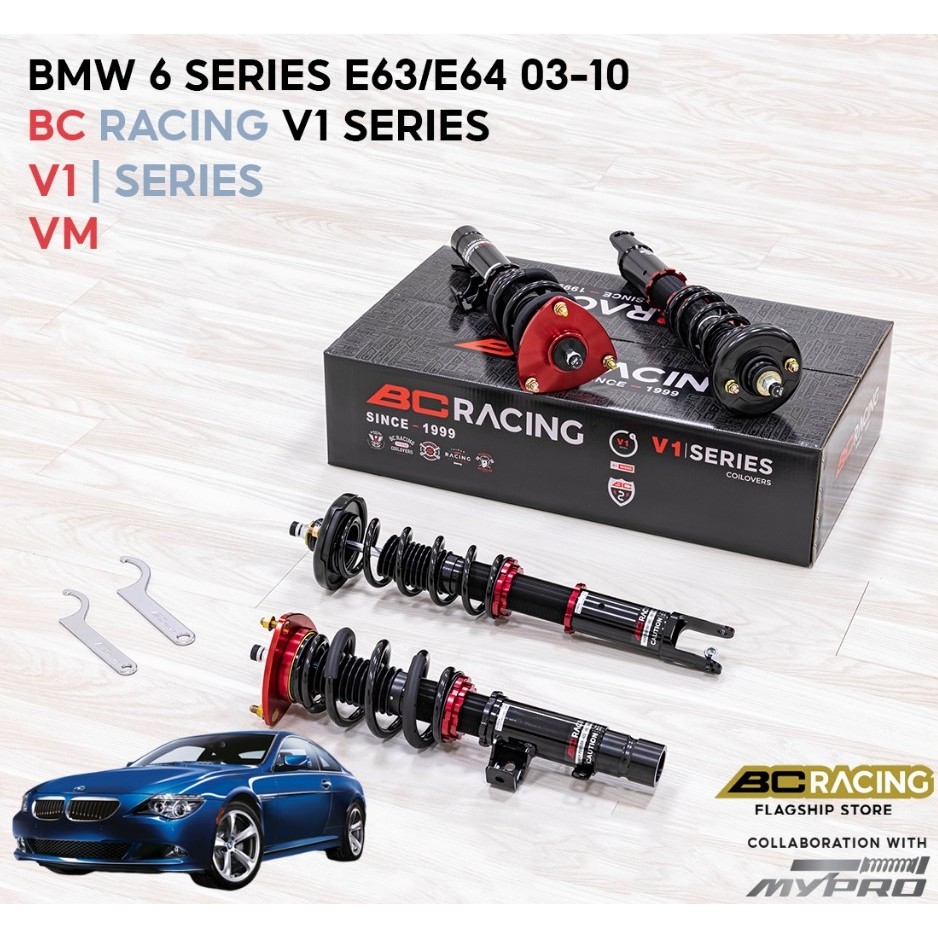 BC Racing V1 Series High Low Soft Hard Adjustable Absorber for BMW 6 ...