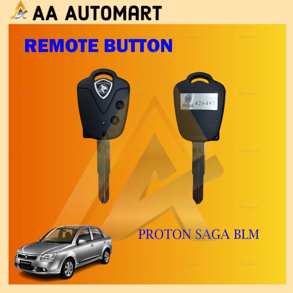 ORIGINAL PROTON SAGA BLM Car Alarm Remote Control button Key Cover ...
