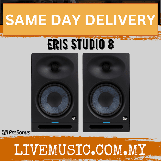 PreSonus Eris Studio 8 Studio Monitor Speaker - Each / Pair ( Eris Studio8 ) Replace Eris E8XT ...