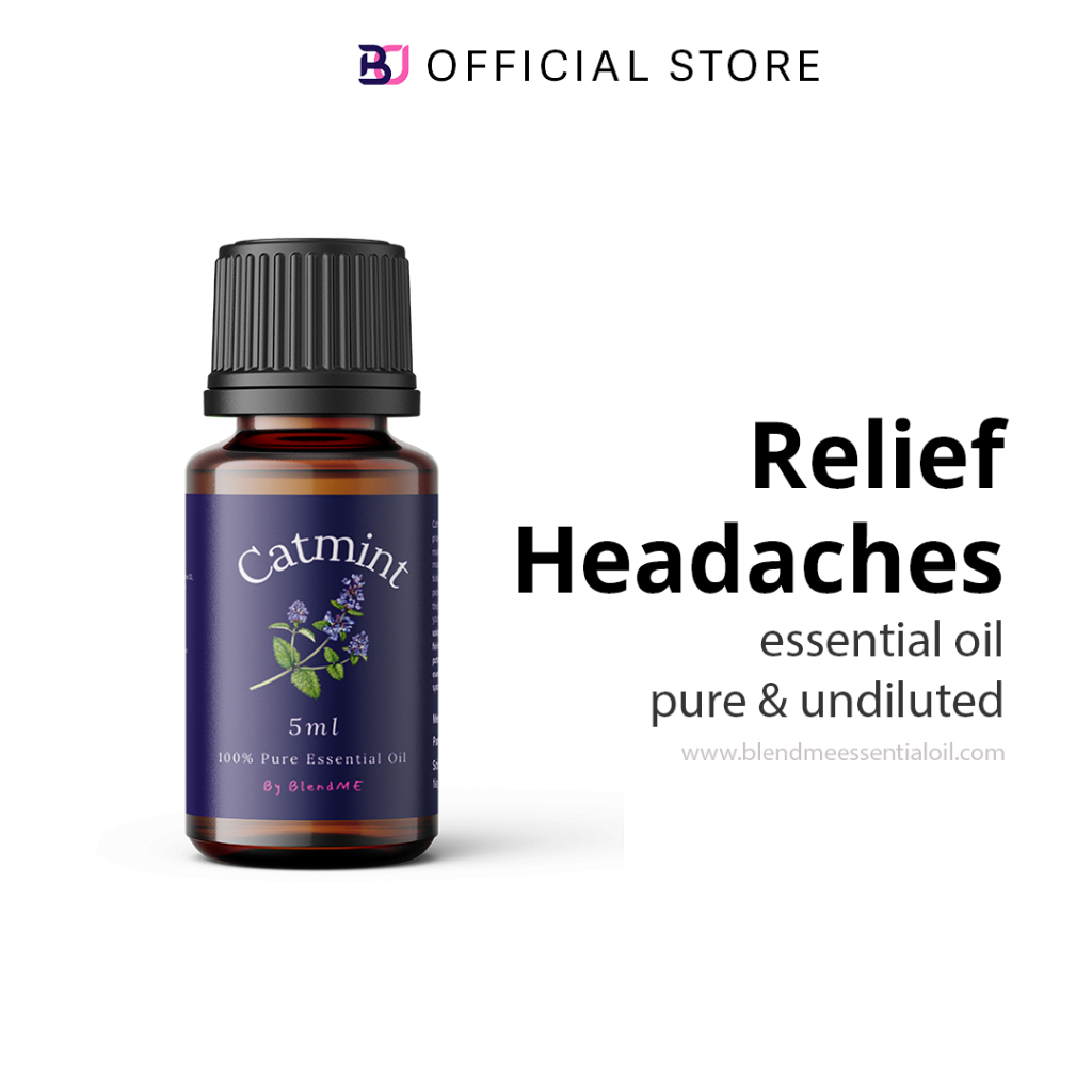 BlendME® Catmint/Catnip Pure Essential Oil 5ml (Undiluted) 荆芥油 - 猫薄荷 ...