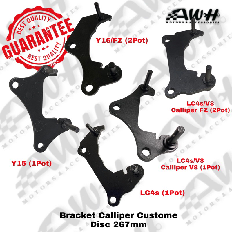 Bracket calliper custome Y15/Y16/LCV.4/LC.V8 disc 267mm (Disc skala ...