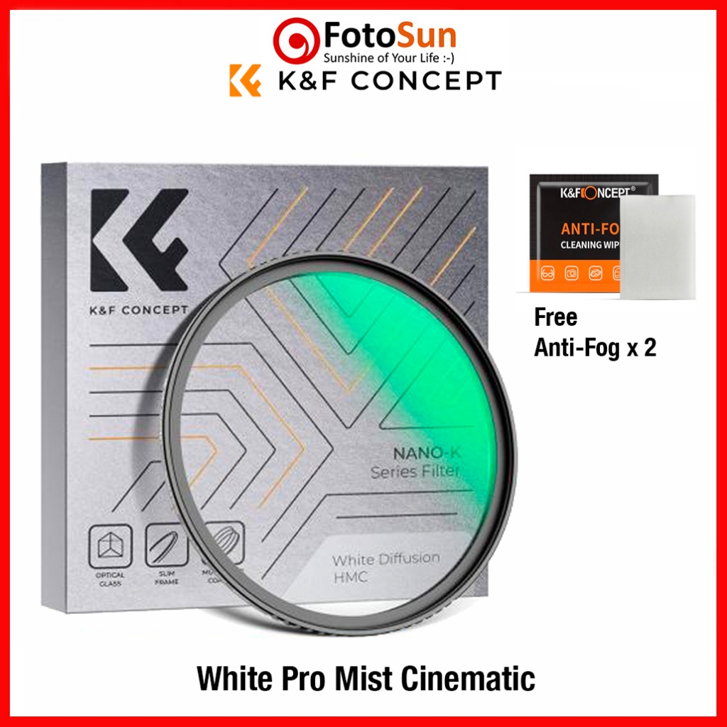 K&F White Pro Mist diffusion Filter Cinematic Effect Filter Portrait ...
