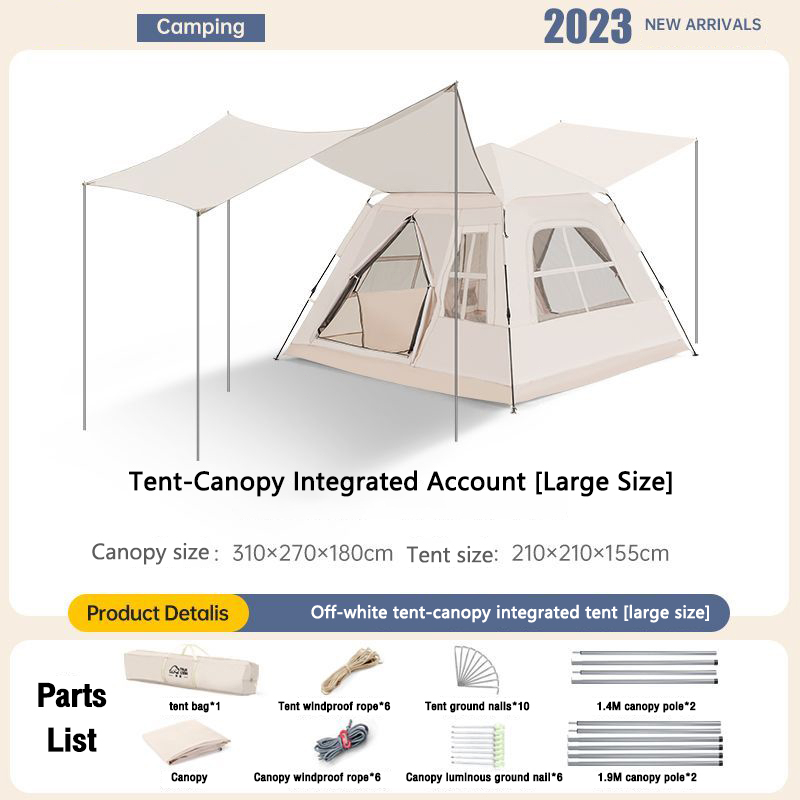 Khemah camping tent besar waterproof 2 rooms Double Kemah murah Outdoor ...