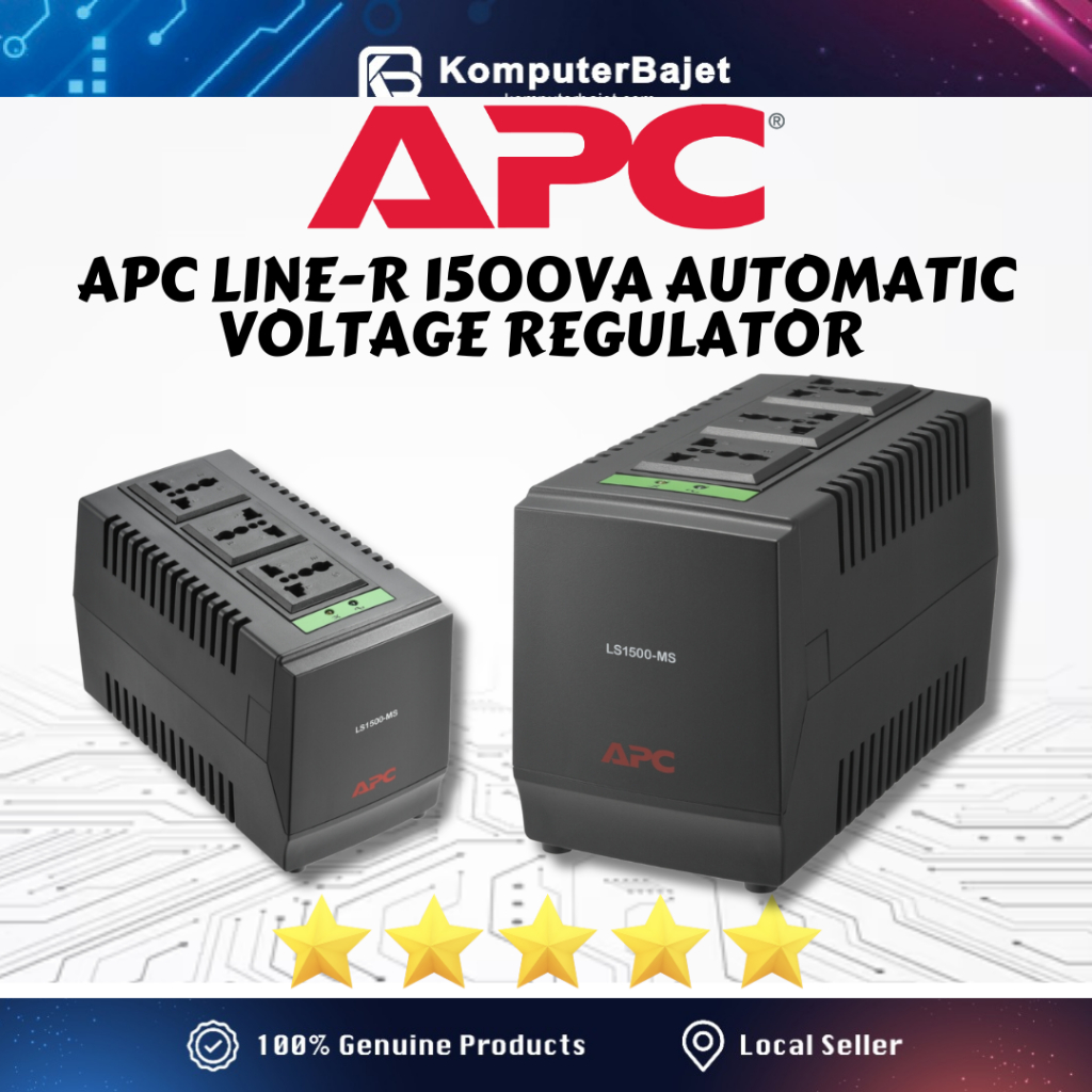 APC AVR LS1000-MS 1000VA 230V / LS1500-MS 1500VA 240V LINE-R AUTOMATIC ...