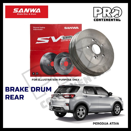 SANWA JAPAN PERODUA ATIVA 2021-2023 REAR BRAKE DRUM HUB | Shopee Malaysia