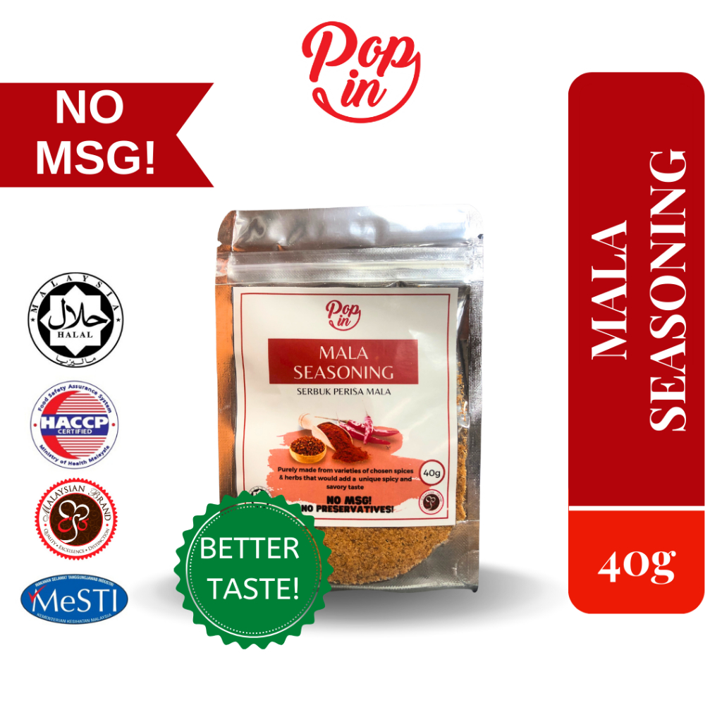 Pop-In Sichuan Mala 麻辣 Seasonings Real Premium Seasoning No MSG Halal ...