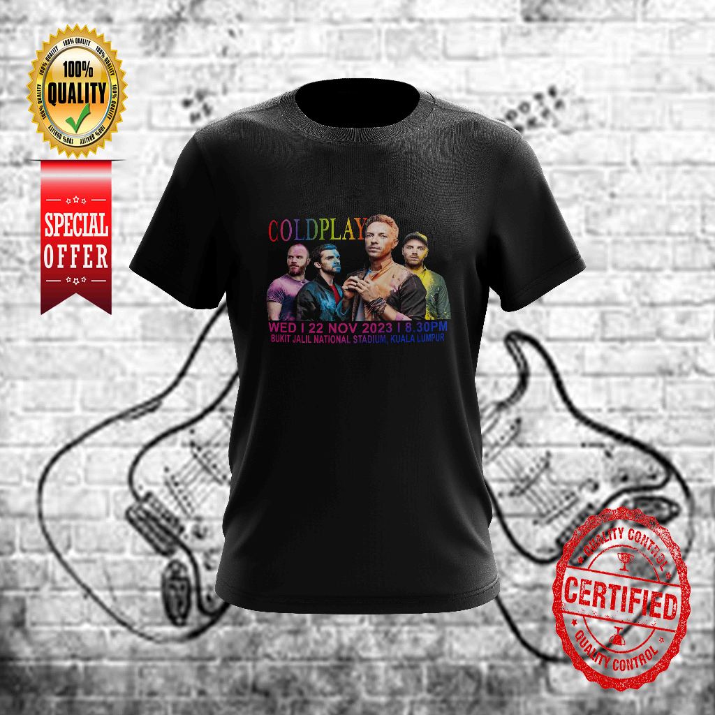 COLDPLAY KONSERT KUALA LUMPUR 24 NOV 2023 DESIGN 5 COTTON T-SHIRT FOR ...