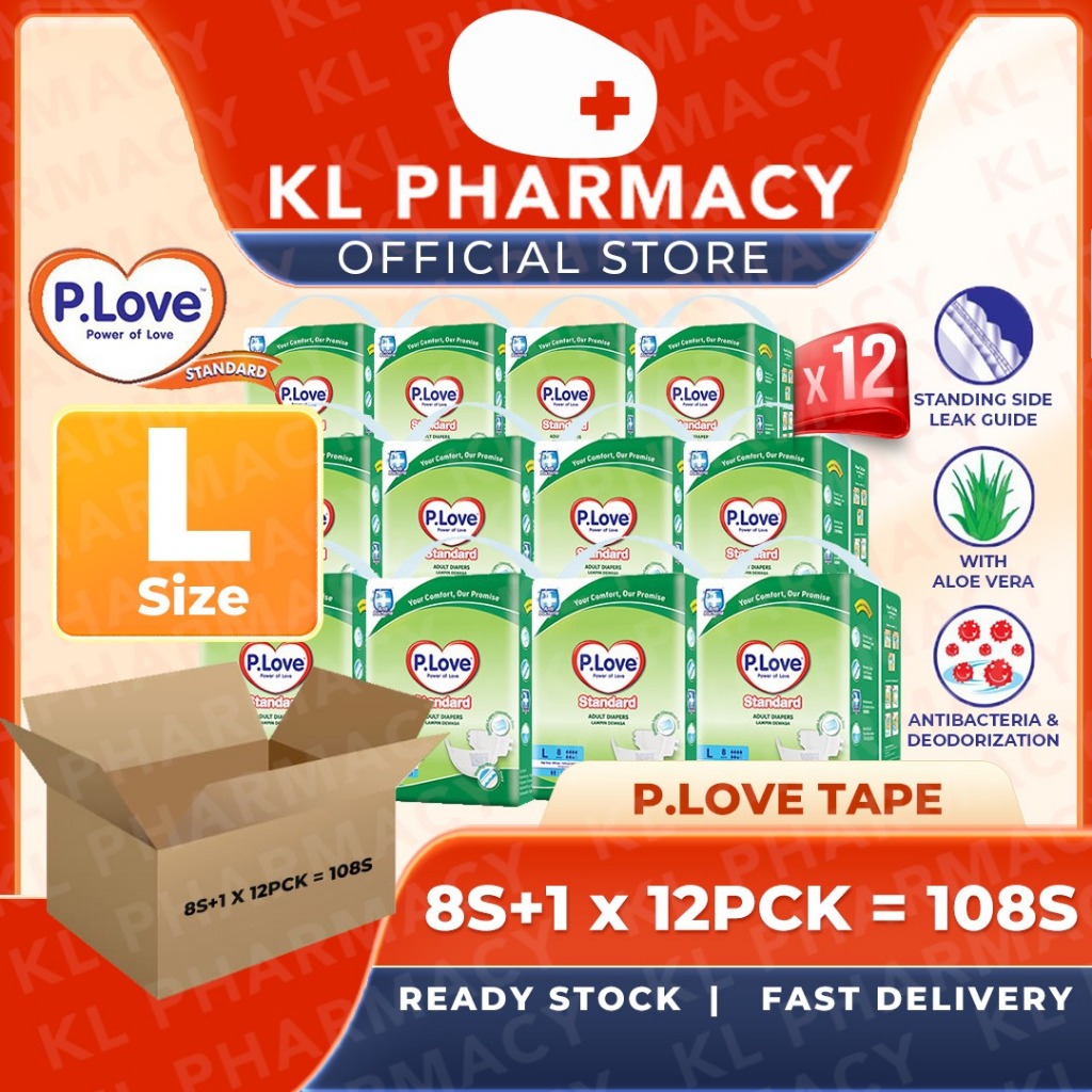 Plove Adult Diapers Pants /Tape - M / L / XL (12 Packs) | Shopee Malaysia