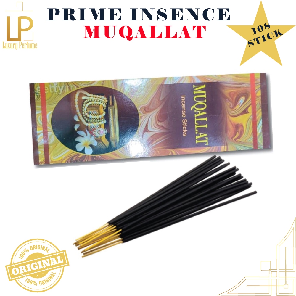 PRIME FRAGRANCESS INCENSE STICKS MUQALLAT 50G (1BOX =108 STICK)(1PEAK=18 STICK) PURE FRAGRANCES ...